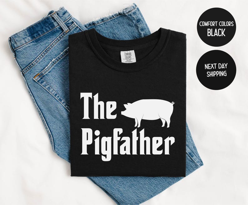 The Pigfather Shirt, Guinea Pig Dad Tee,father's Day Pig Daddy Gift Tee ...