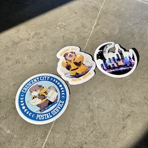 Crescent City Otter Sticker Lunathion Postal Service - Etsy