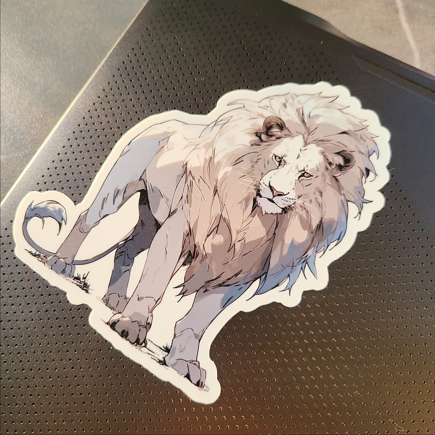 Majestic White Lion Sticker | Wildlife Exotic Animal - Etsy