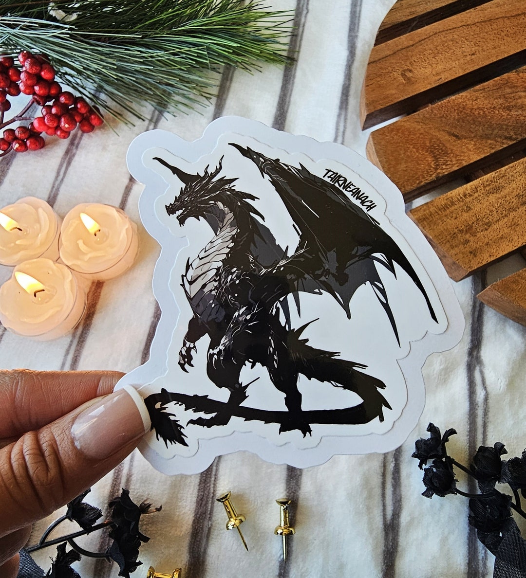 Legendary Tairneanach Fourth Wing Sticker | Tairn Sticker - Etsy