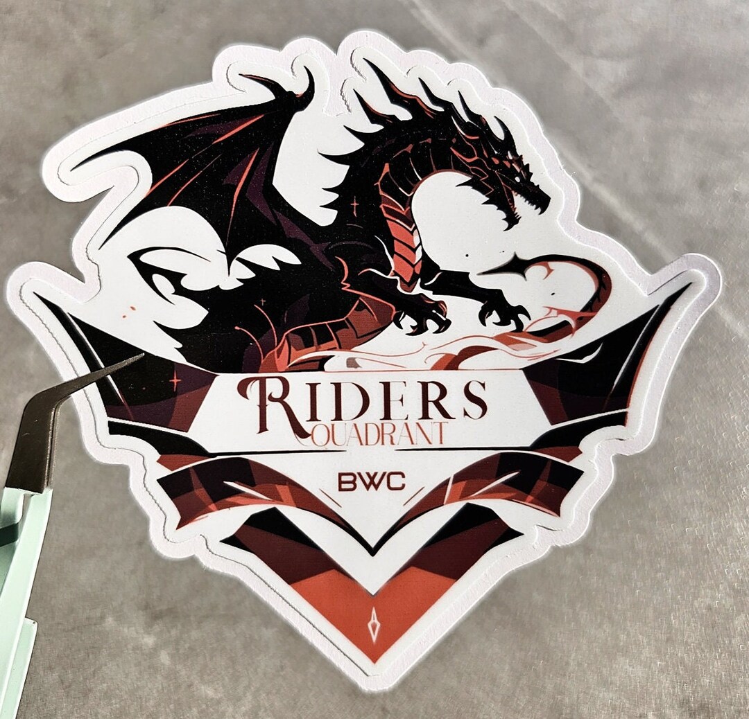 Riders Quadrant Dragon Rider Sticker | Basgiath War College - Etsy