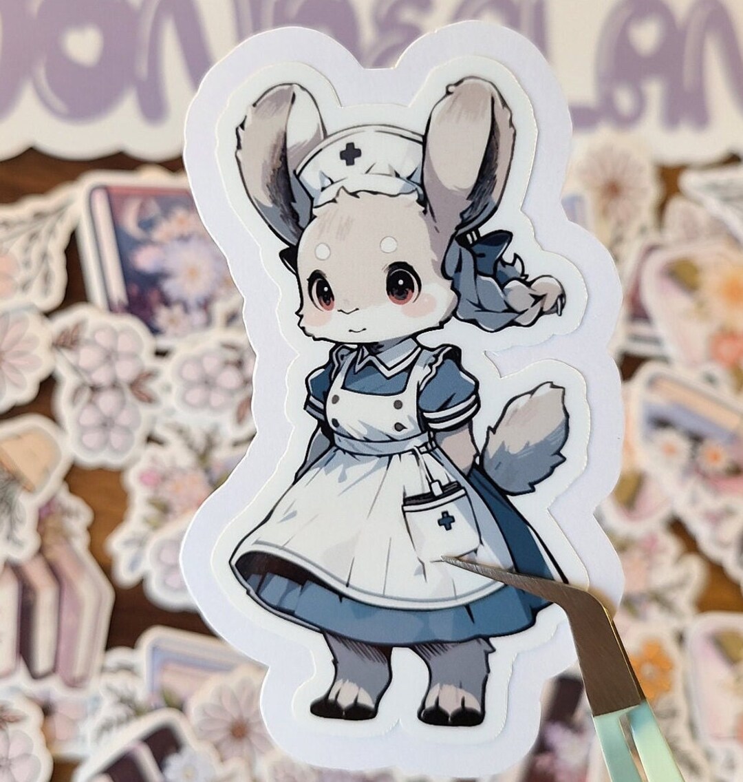 Nurse Bunny Rabbit Sticker | Healthcare Sticker - Etsy