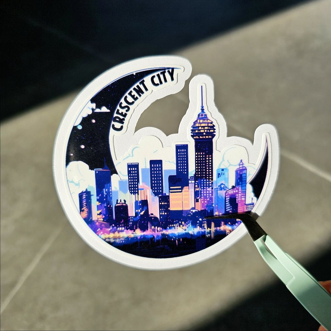 Crescent City Lunathion Sticker SJM | City Skyline Lunathion - Etsy