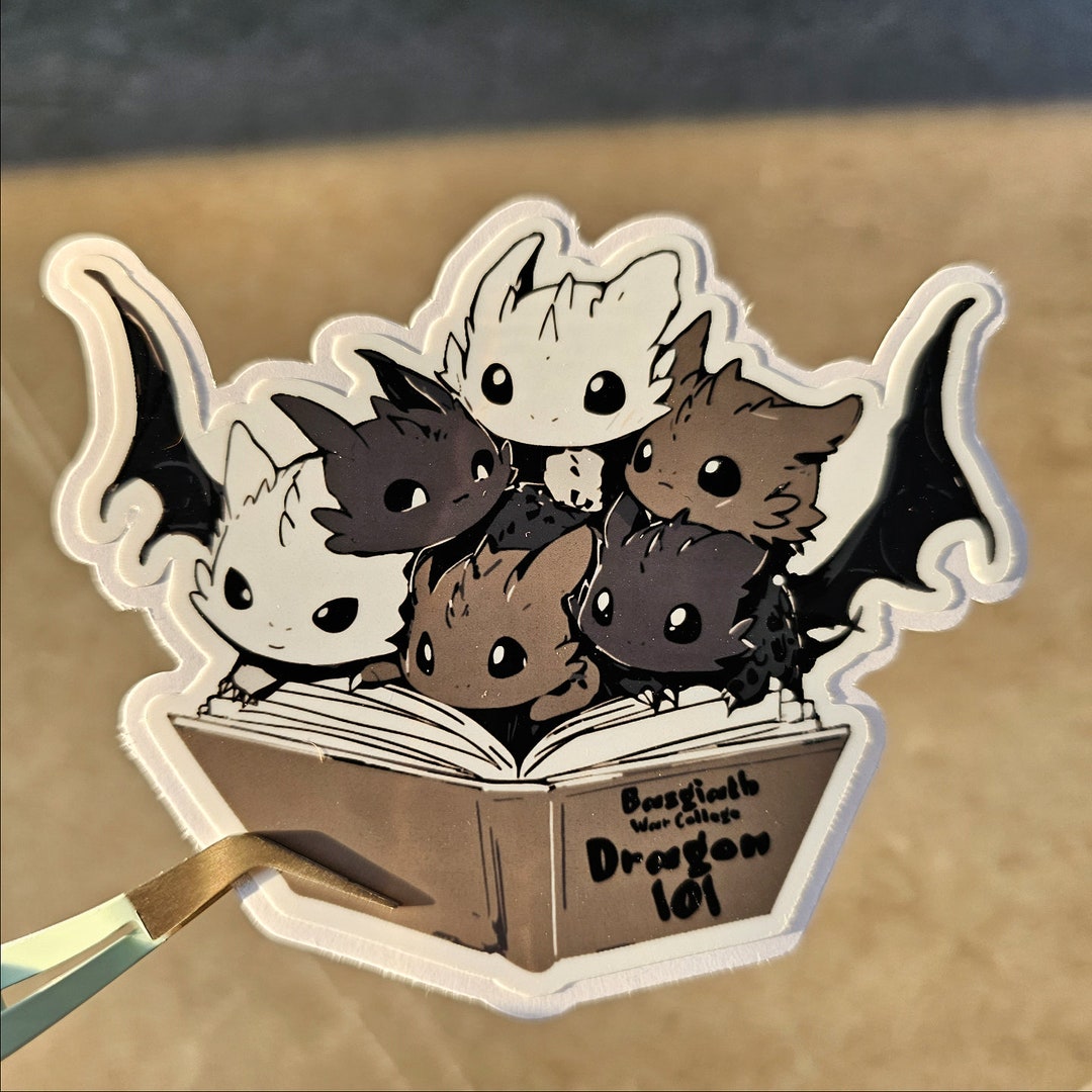 Fourth Wing Basgiath Dragons Sticker | Cute Wyverns | Riders Quadrant ...