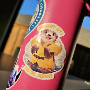 Crescent City Otter Sticker | Lunathion Postal Service - Etsy