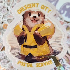Crescent City Otter Sticker | Lunathion Postal Service - Etsy