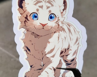 Vinyl Sticker Tiger Cub Jar - Etsy