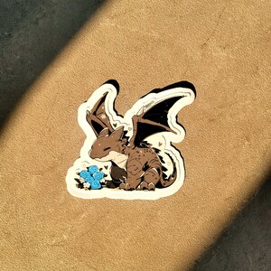 Cute Abraxos Wyvern Throne of Glass Sticker | Smell the Flowers - Etsy