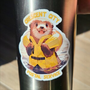 Crescent City Otter Sticker | Lunathion Postal Service - Etsy