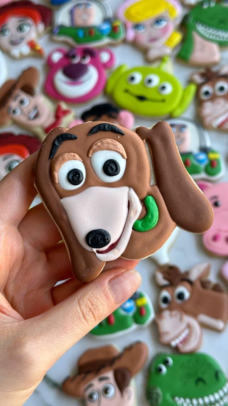 Toy Story Cookie Characters Organic Royal Icing Cartoon for Kids Set of ...
