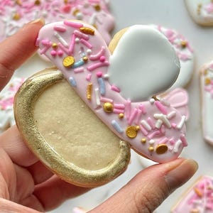 Sprinkled With Love Baby Girl Shower Cookies – Custom Pink Organic ...