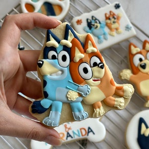 Custom Bluey Birthday Cookies – Personalized Party Favors – Organic ...