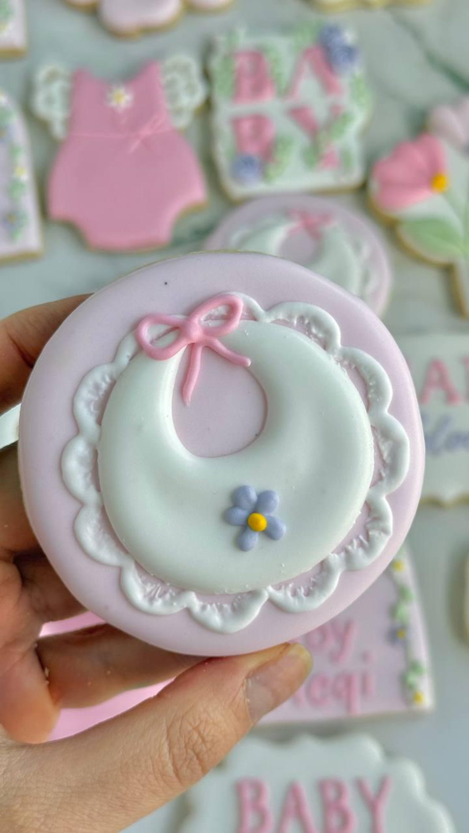 Personalized Baby in Bloom Sugar Cookies - Organic Natural Custom Name ...