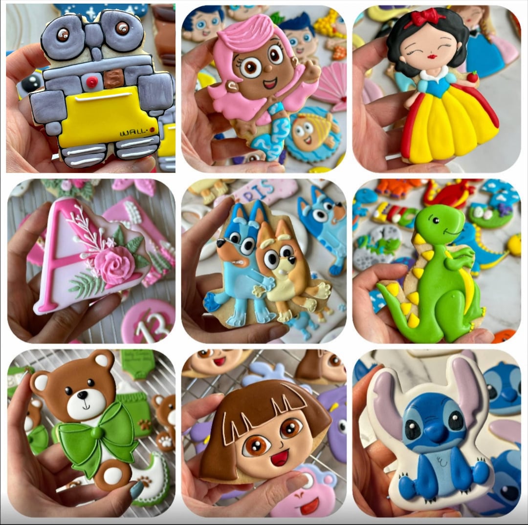 Artisan Custom Cookies - Organic Royal Icing Sugar Cookies for Anime ...