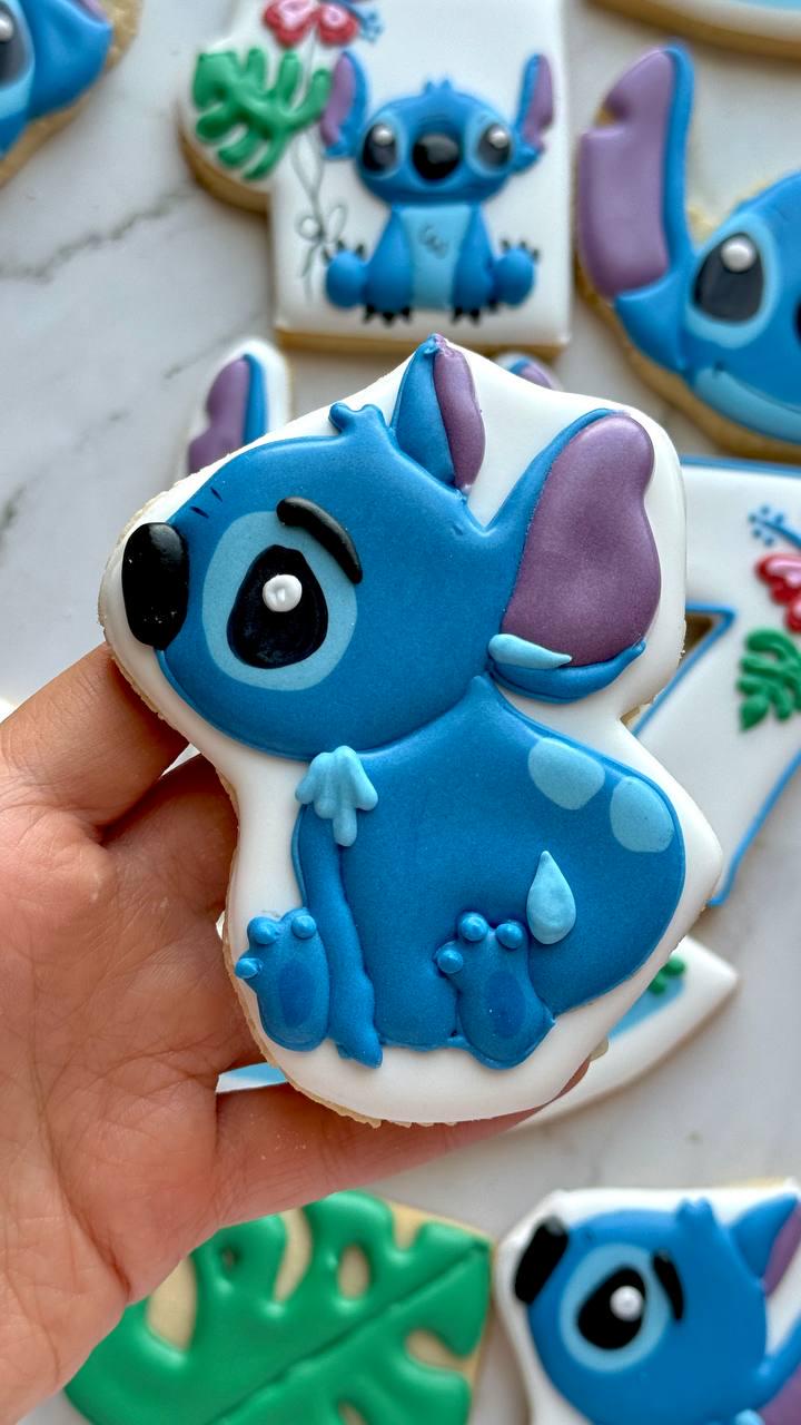 Stitch Birthday Larger Cookies – Custom Name & Age – Organic Decorated ...
