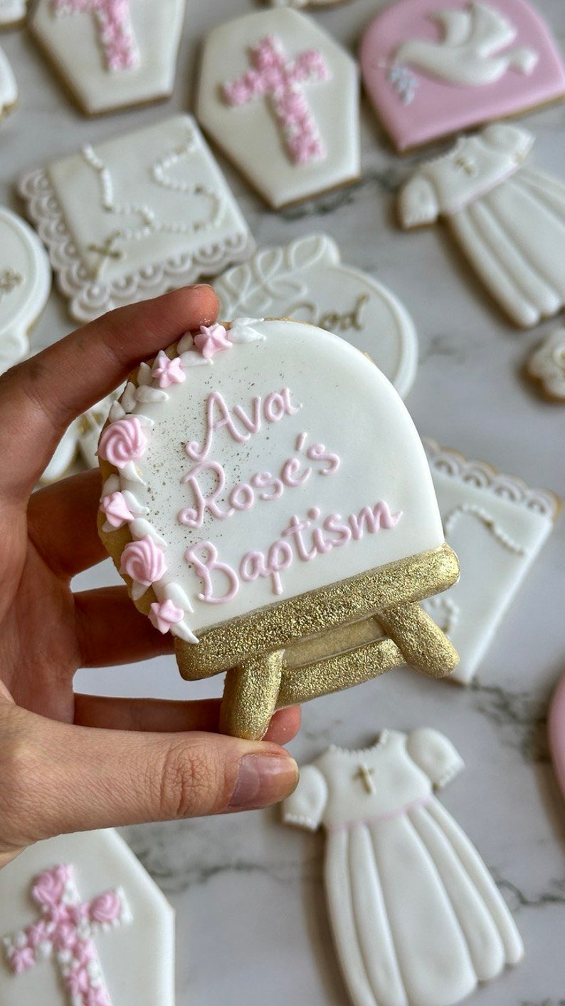 Baptism Christian Cookies Handmade Organic Natural Birthday Favors ...