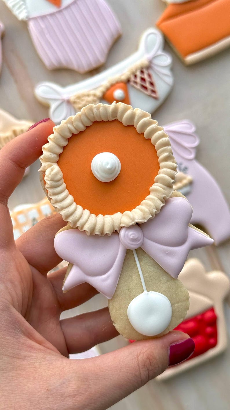Cutie Pie Baby Shower Cookies – Fall Baby Shower Favors, A Little Cutie ...