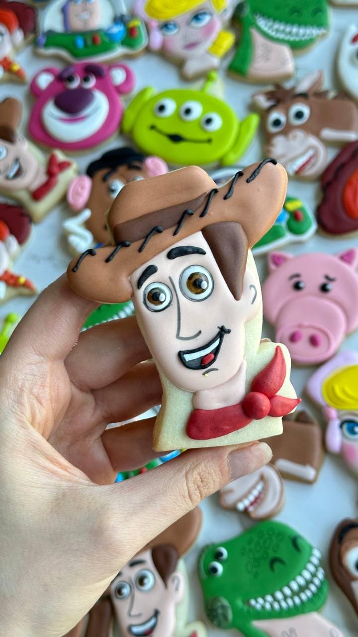 Toy Story Cookie Characters Organic Royal Icing Cartoon for Kids Set of ...