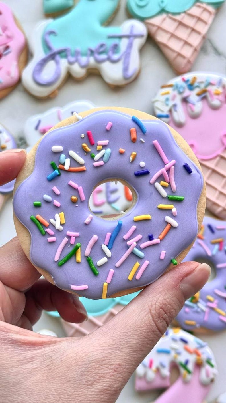 Two Sweet Birthday Cookies | Organic 2nd Birthday Party Favors | Ice ...