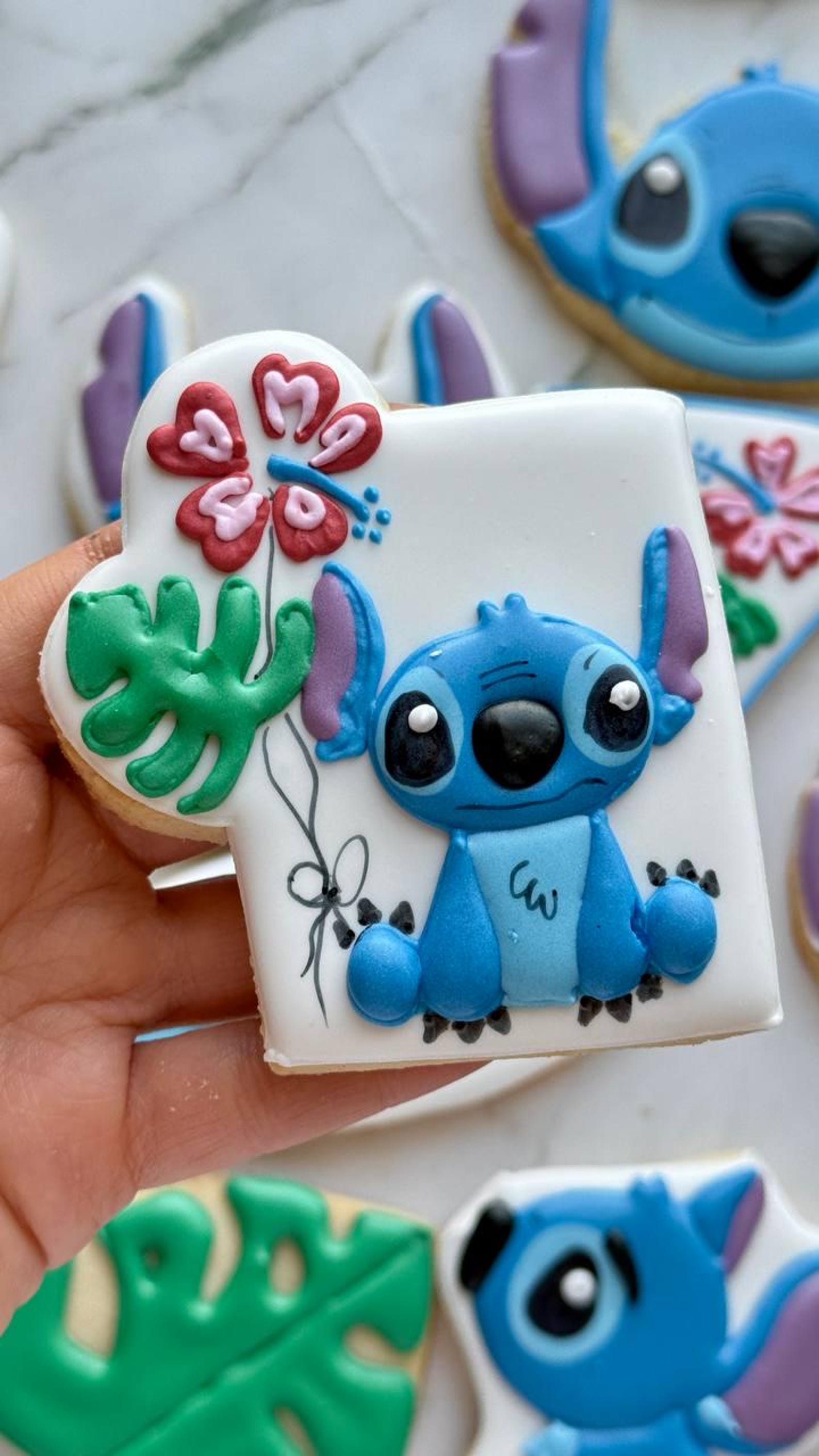 Stitch Birthday Larger Cookies – Custom Name & Age – Organic Decorated ...