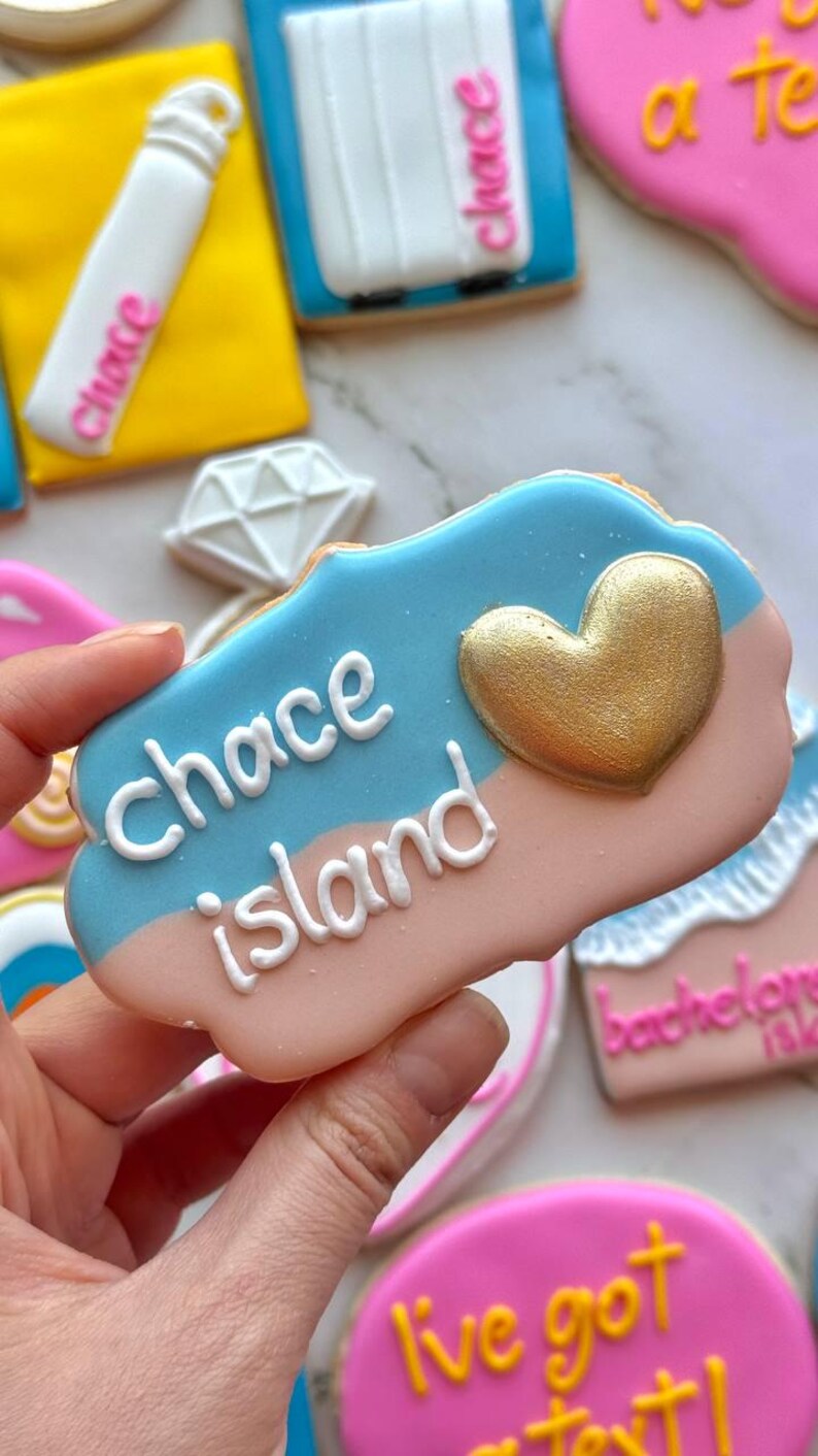 Custom Love Island Bachelorette Cookies – Personalized Name Organic ...