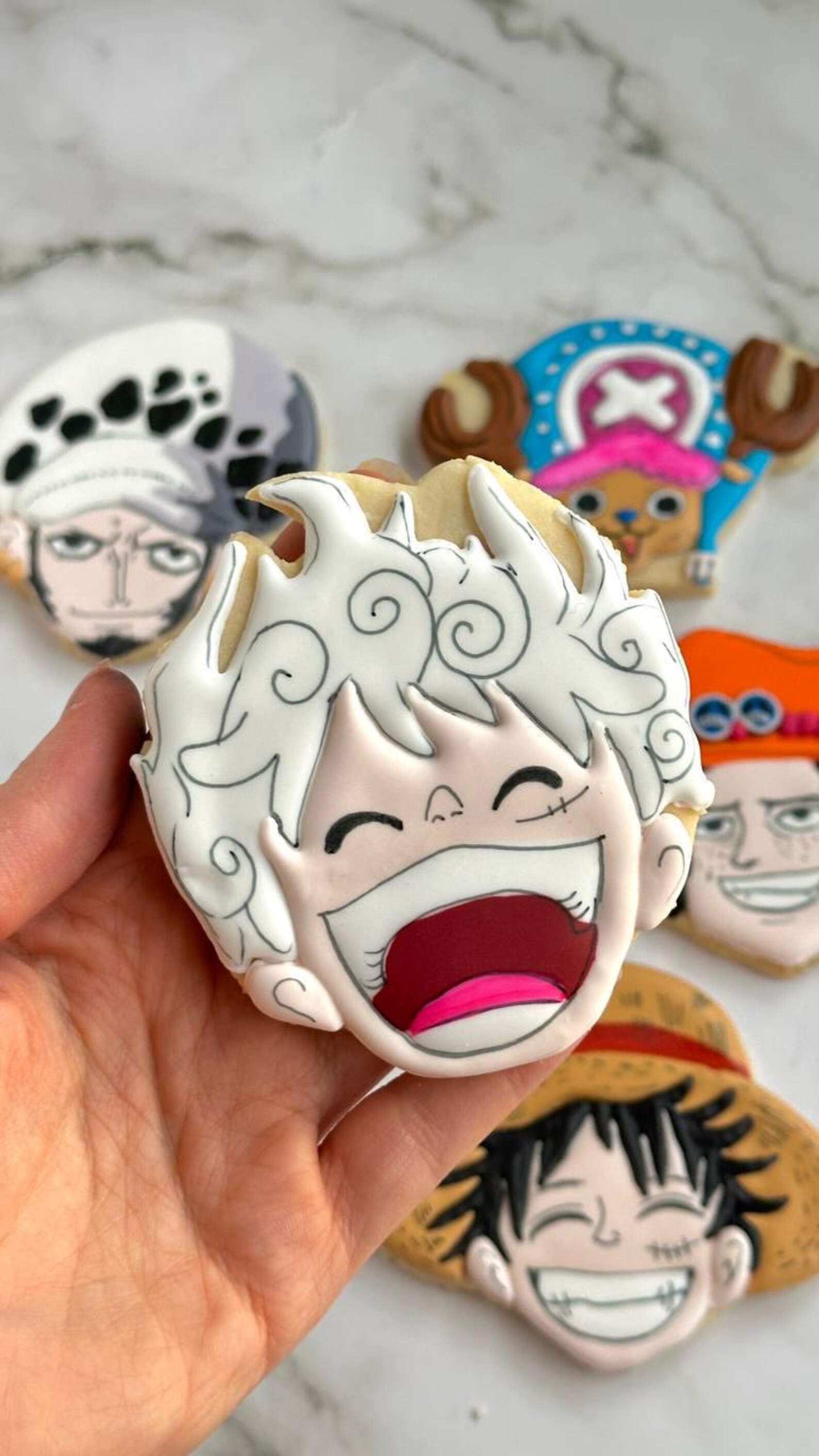 Custom One Piece Cookies – Anime Sugar Cookies With Name & Age ...