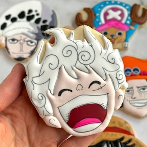 Custom One Piece Cookies – Anime Sugar Cookies With Name & Age ...