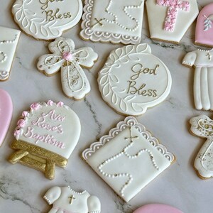 Baptism Christian Cookies Handmade Organic Natural Birthday Favors ...