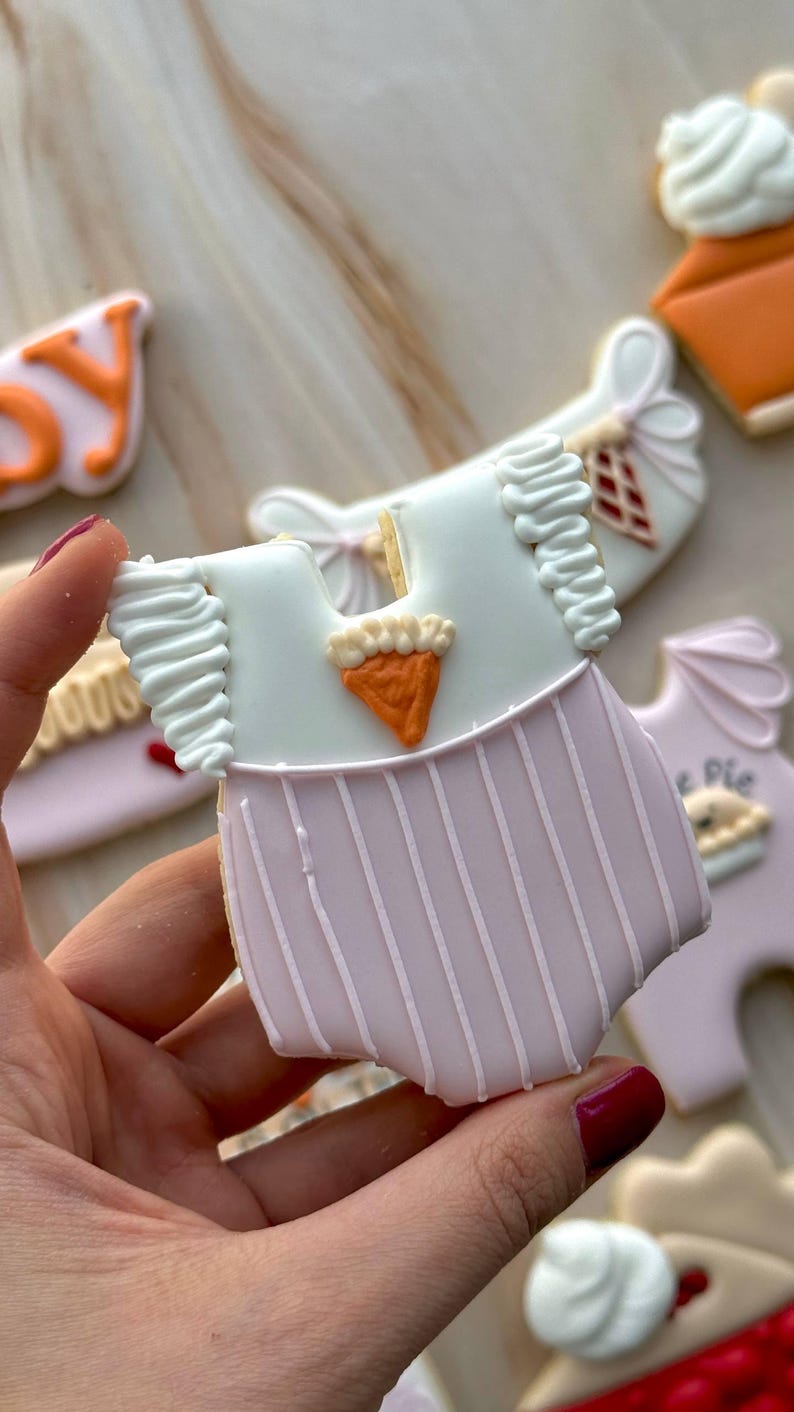 Cutie Pie Baby Shower Cookies – Fall Baby Shower Favors, A Little Cutie ...