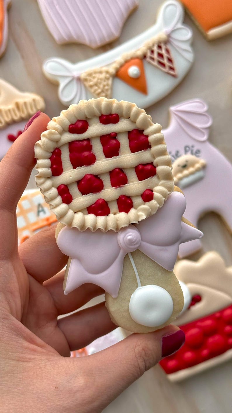 Cutie Pie Baby Shower Cookies – Fall Baby Shower Favors, A Little Cutie ...