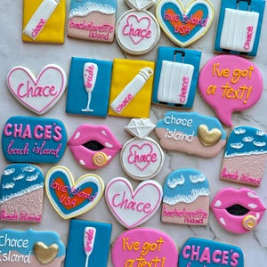 Custom Love Island Bachelorette Cookies – Personalized Name Organic ...