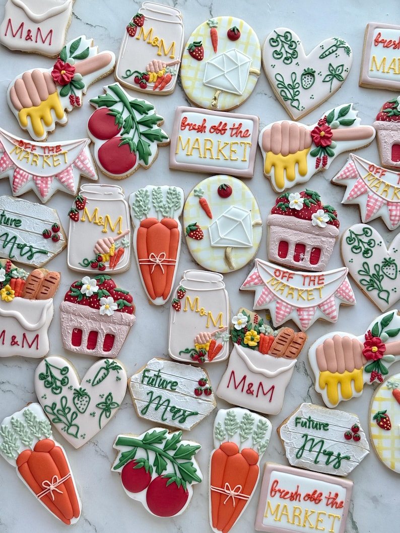 Fresh off the Market Sugar Cookies • Farmers Market Bridal Shower ...