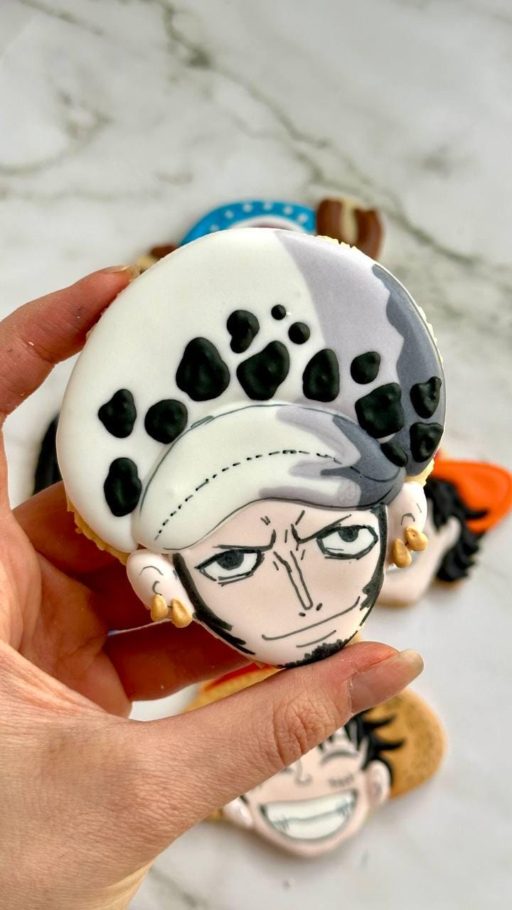 Custom One Piece Cookies – Anime Sugar Cookies With Name & Age ...