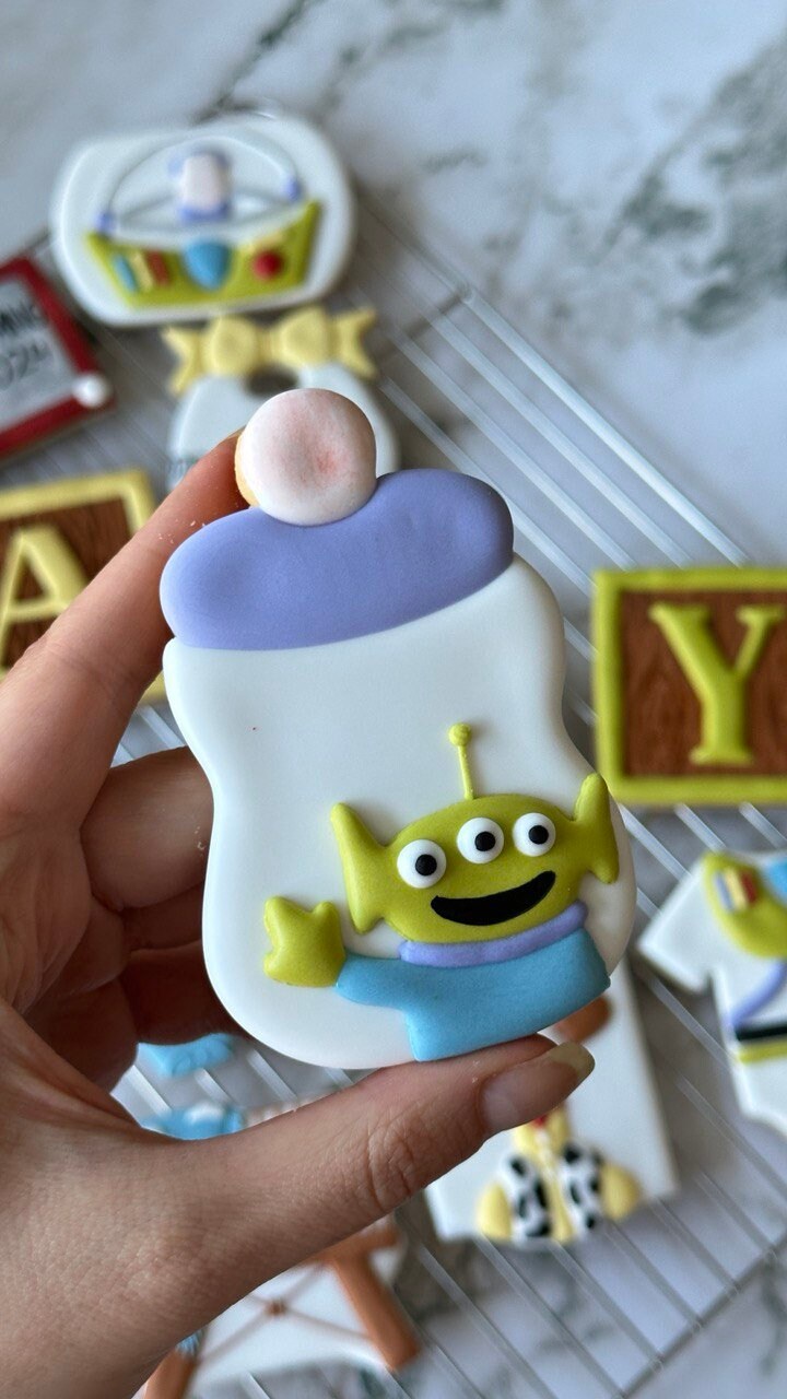 Baby Toy Story Organic Royal Icing Sugar Cookies Cartoon for Kids Set ...