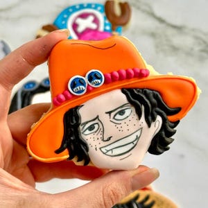 Custom One Piece Cookies – Anime Sugar Cookies With Name & Age ...