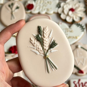 Red Rose Sugar Cookies – Handmade Organic Royal Icing Cookies for ...