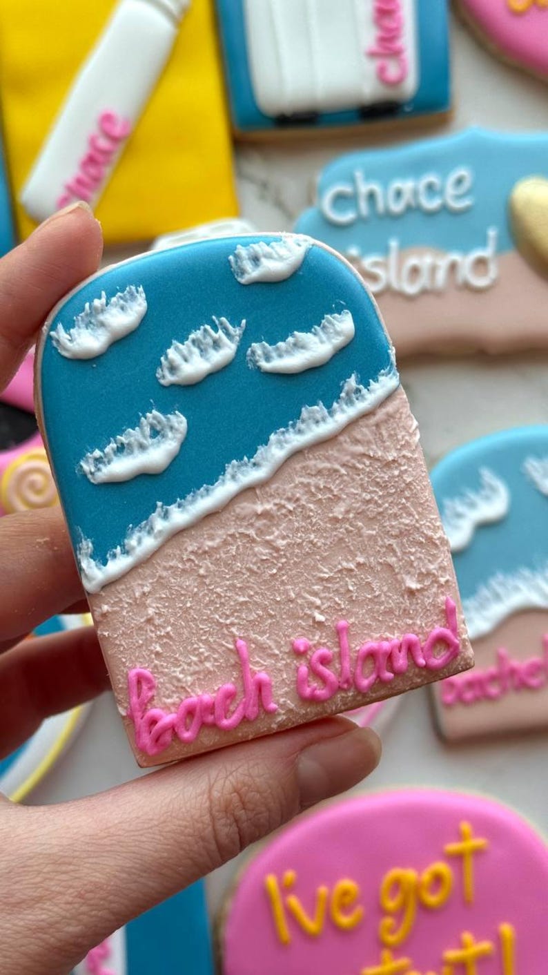 Custom Love Island Bachelorette Cookies – Personalized Name Organic ...