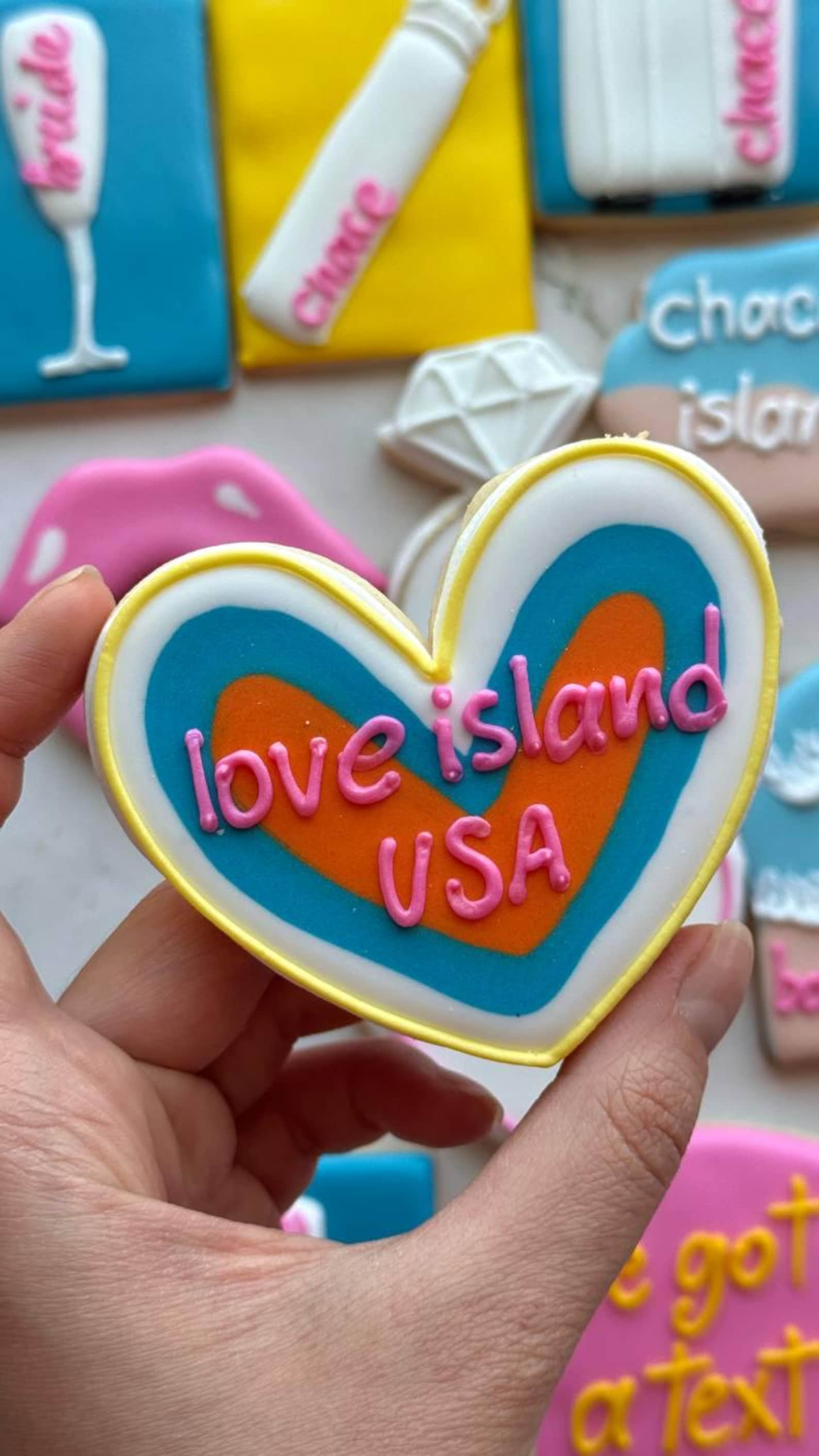 Custom Love Island Bachelorette Cookies – Personalized Name Organic ...