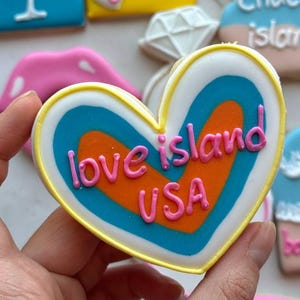Custom Love Island Bachelorette Cookies – Personalized Name Organic ...