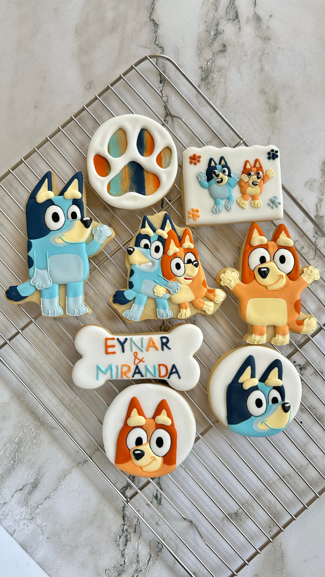 Custom Bluey Birthday Cookies – Personalized Party Favors – Organic ...