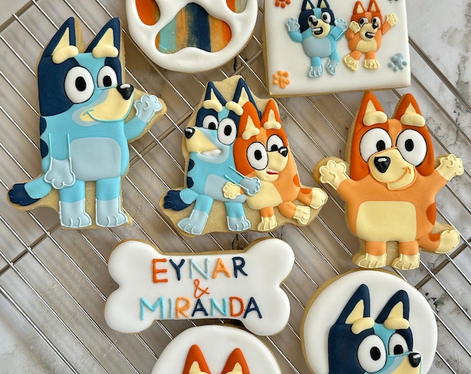 Bluey Inspired Sugar Cookies - Etsy