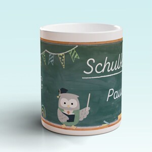 Einschulung Tasse Personalisiert , Einschulung Geschenk Tasse, Schulkind 2024 Schulanfang, Tafel ...