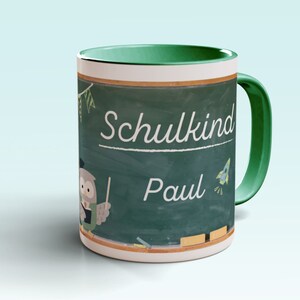 Einschulung Tasse Personalisiert , Einschulung Geschenk Tasse, Schulkind 2024 Schulanfang, Tafel ...
