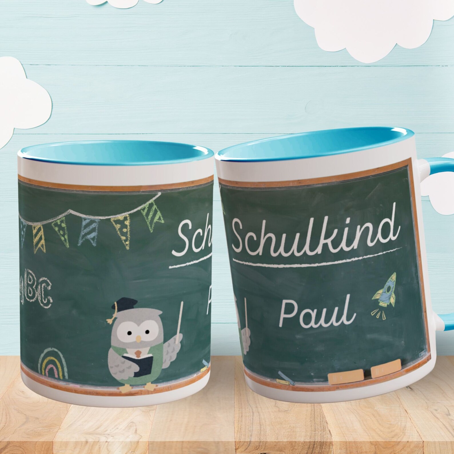 Einschulung Tasse Personalisiert , Einschulung Geschenk Tasse, Schulkind 2024 Schulanfang, Tafel ...