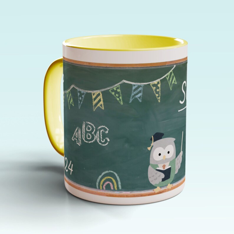 Einschulung Tasse Personalisiert , Einschulung Geschenk Tasse, Schulkind 2024 Schulanfang, Tafel ...