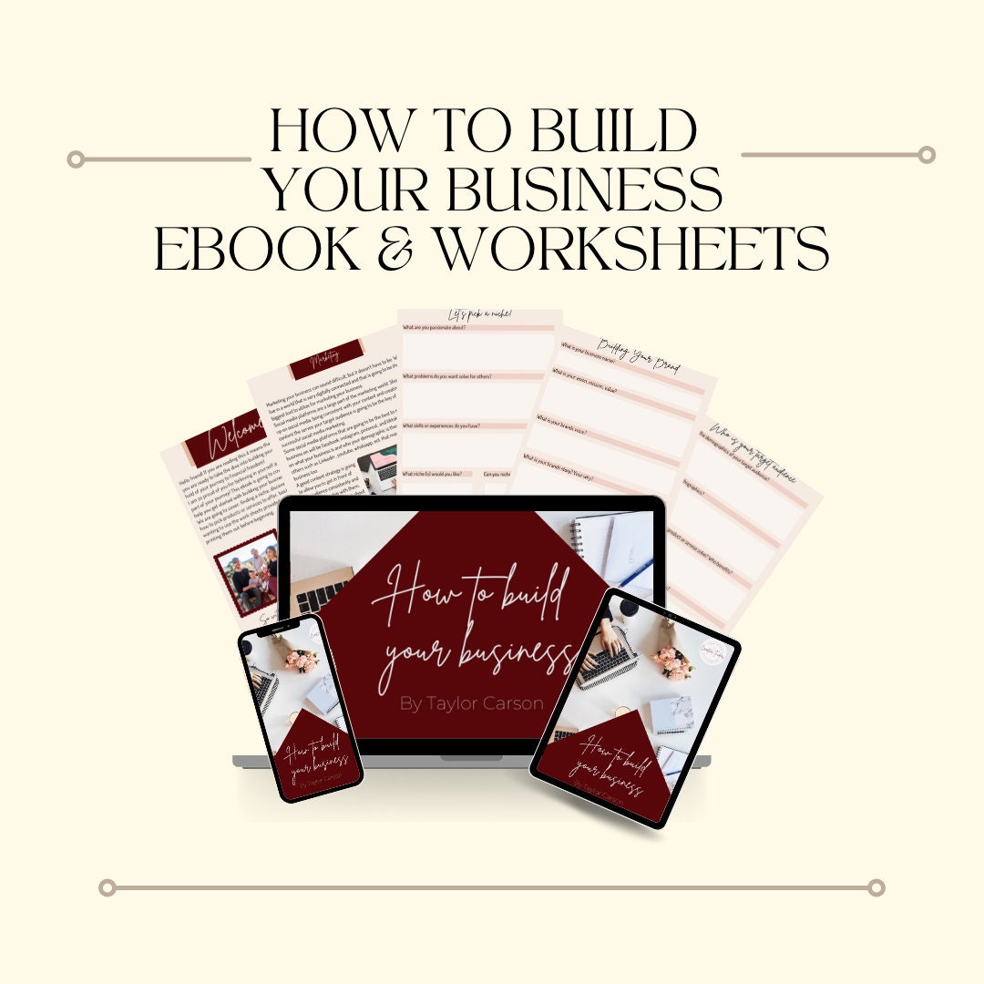 How to Build Your Business Ebook and Worksheets - Etsy