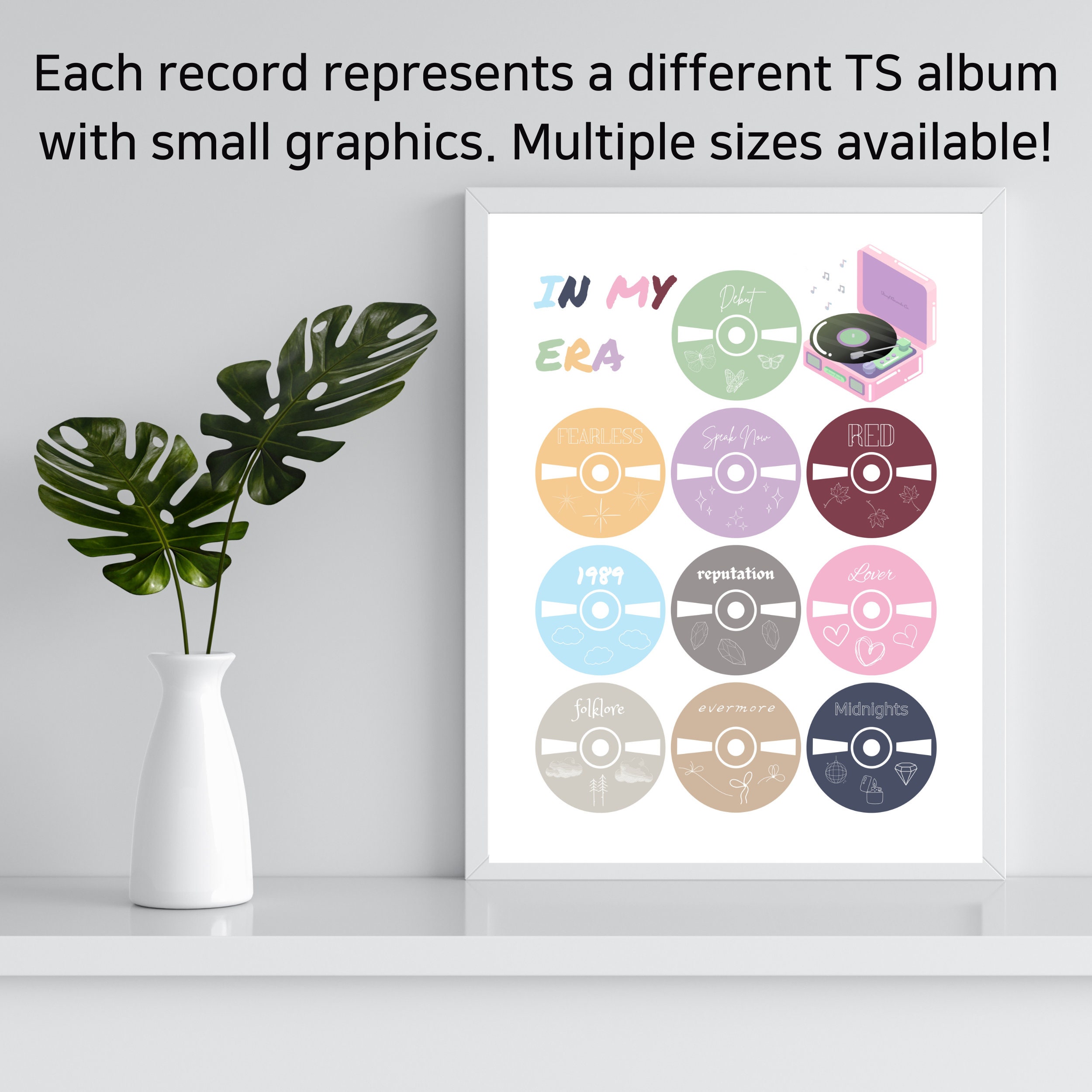 In My Era Vinyl DIGITAL Poster, Taylor Eras Inspired Poster, Printable ...