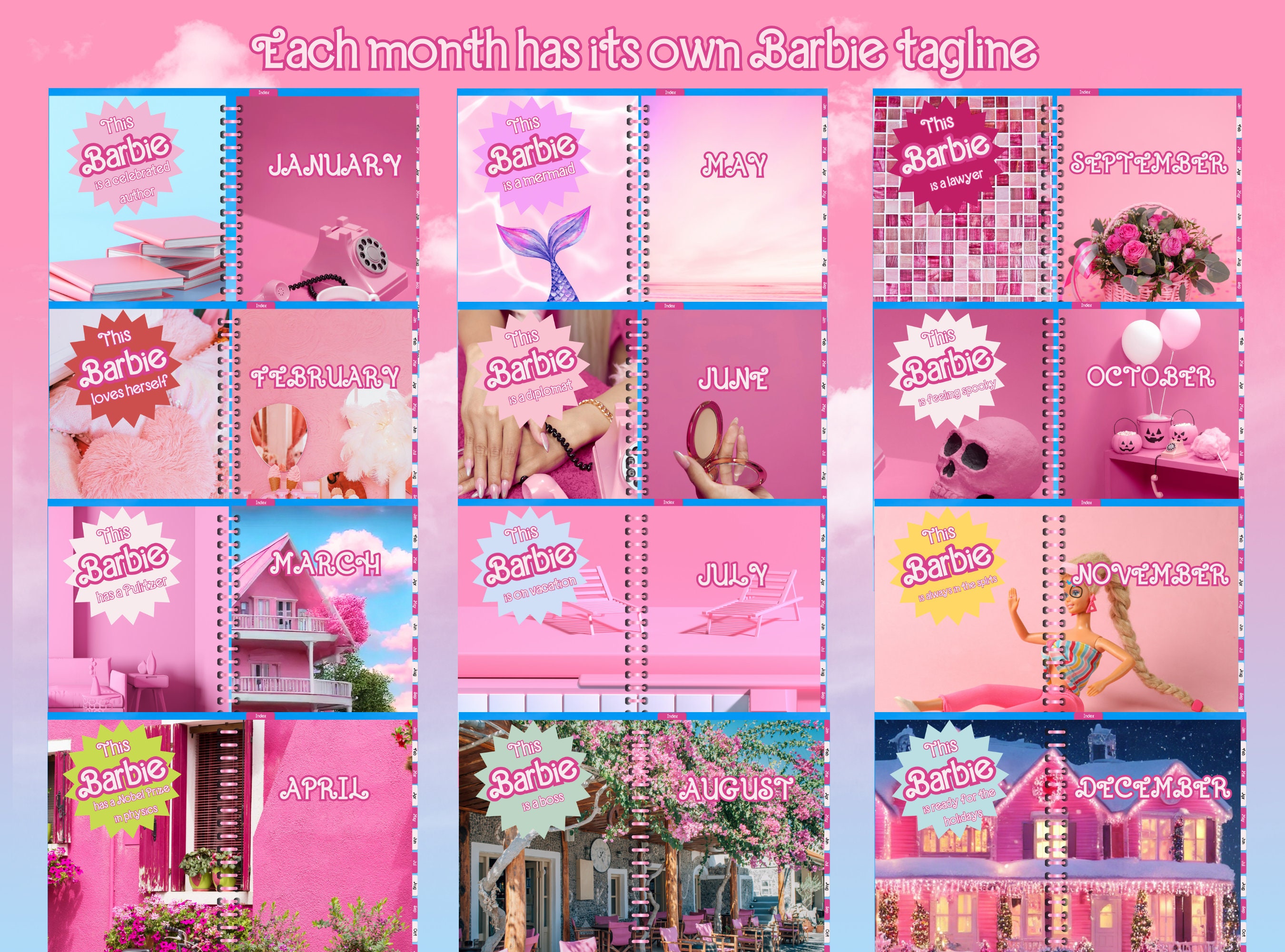 Ultimate Barbie Bundle Inspired DIGITAL Bundle Undated Planner ...