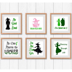 DIGITAL Set of 10 Wicked Song Titles PNG Files, Wicked Wall Art ...