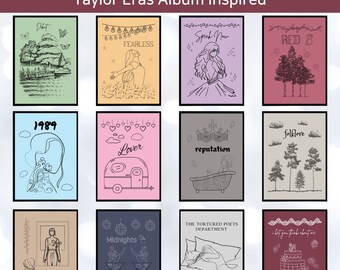 Taylor Folklore Album Inspired Printable DIGITAL Poster, Wall Decor ...